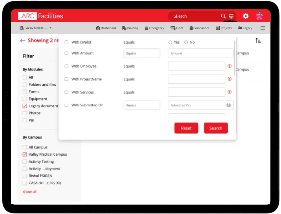 Legacy Documents Management Software | ARC Facilities